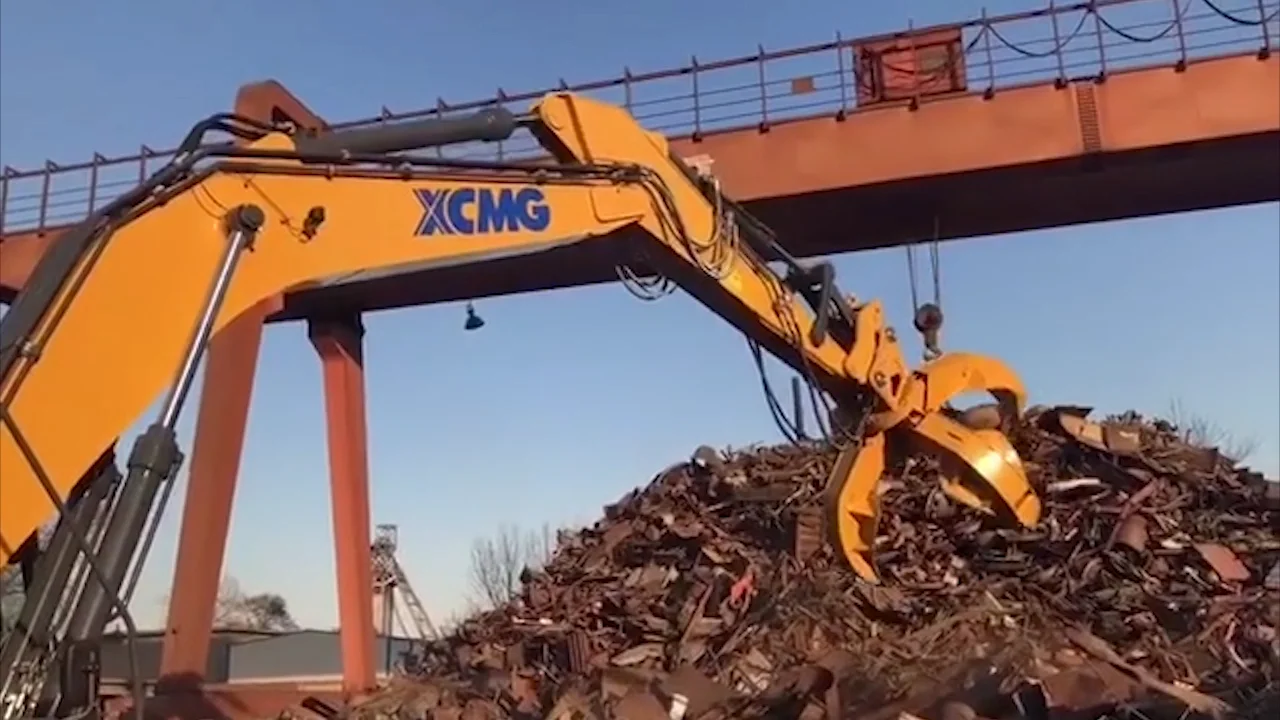 Monde Hydraulic Steel Grabbing Machine For Excavator Rotate Crane Grab ...