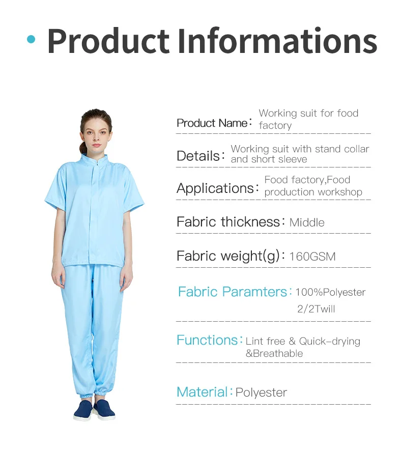 H-1106WF Seafood Processing Uniforms - Durable & Versatile