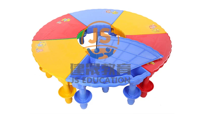 Kindergarten Furniture Colorful Plastic Kids Children Round Table ...