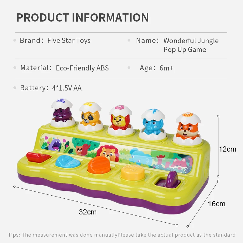Fivestar Unisex Pop-up Game Toy - Educational Fun for Kids