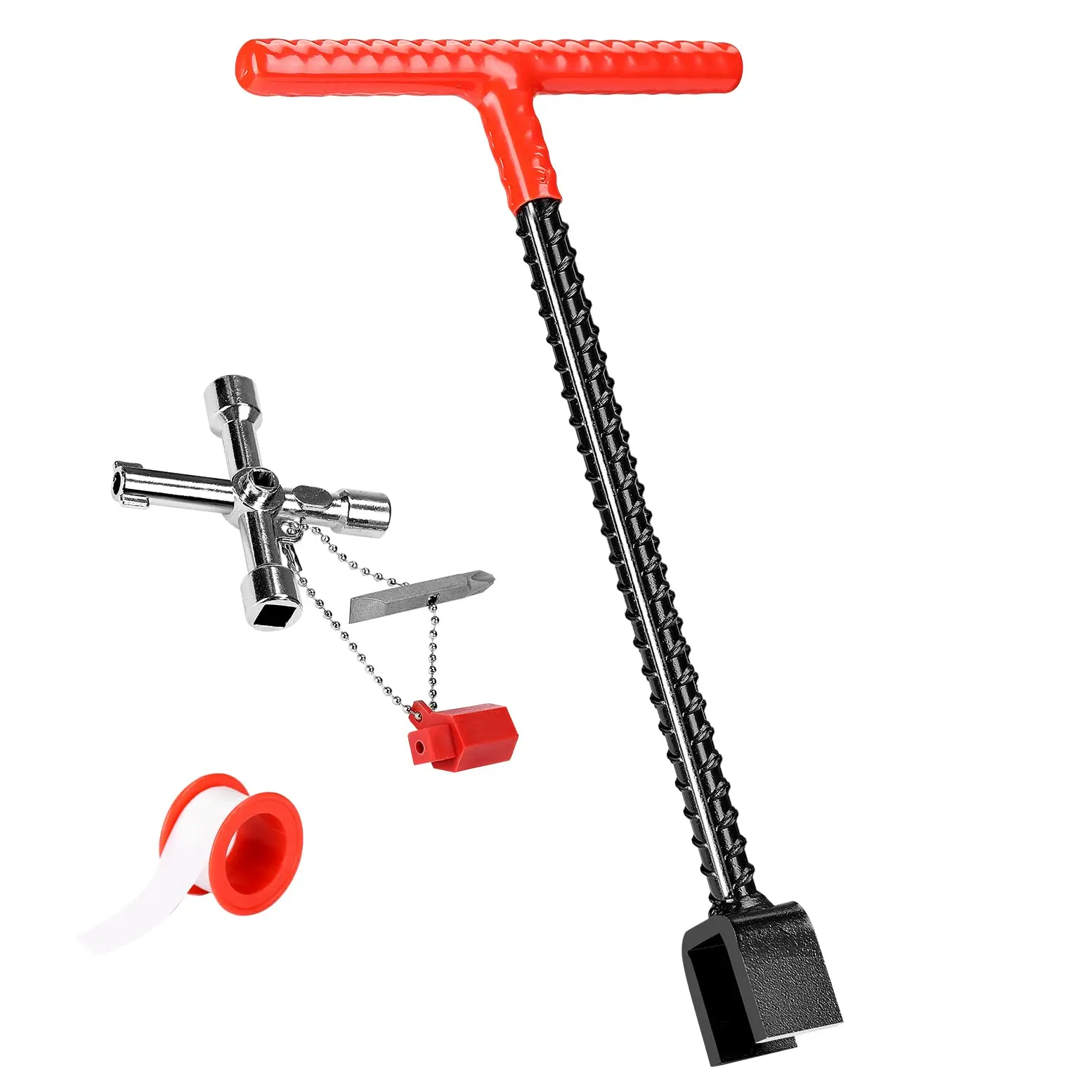12 Inch T-handle Water Valve Key For Water Meter Multifunctional Faucet ...
