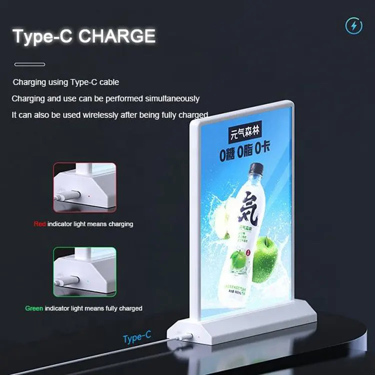 A5 Double-Sided LED Light Box - Efficient Menu Display
