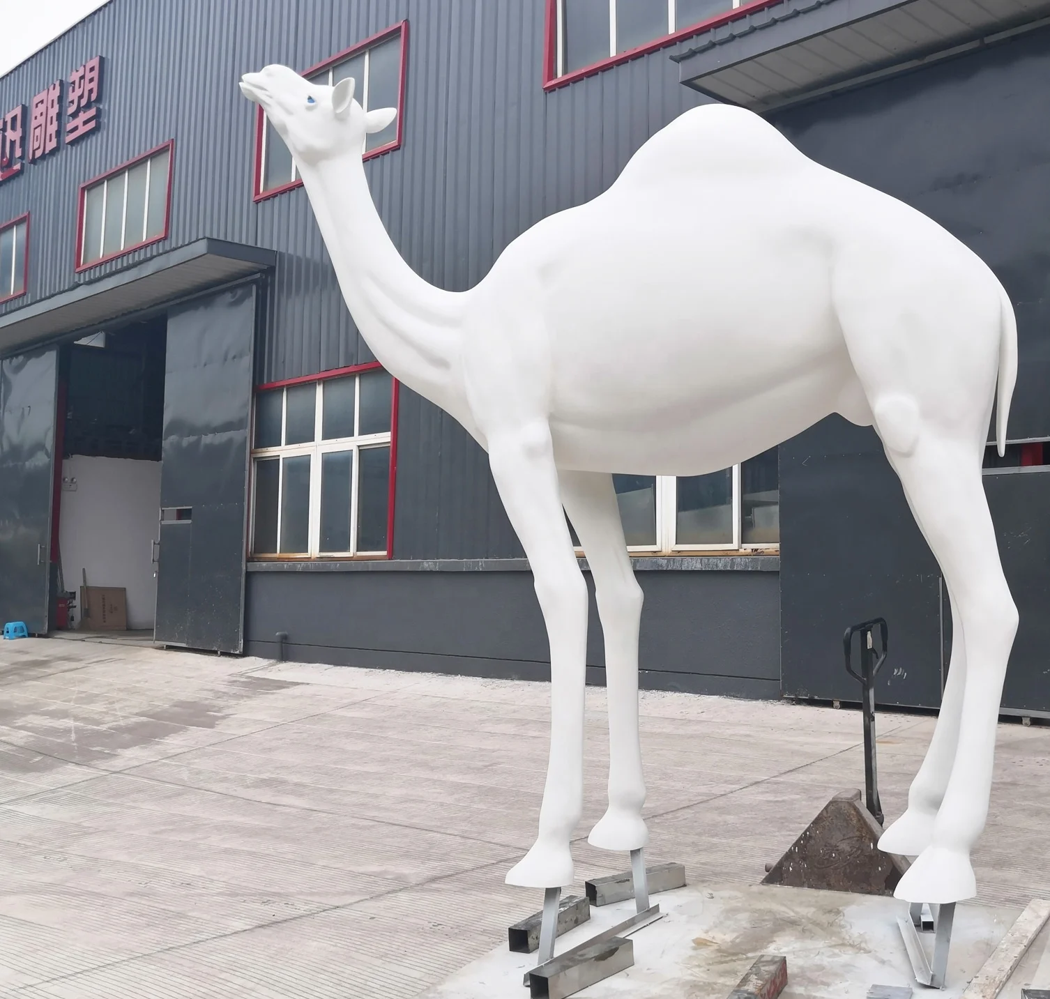 Custom Fiberglass Spiderman Camel Statue for Outdoor Decor