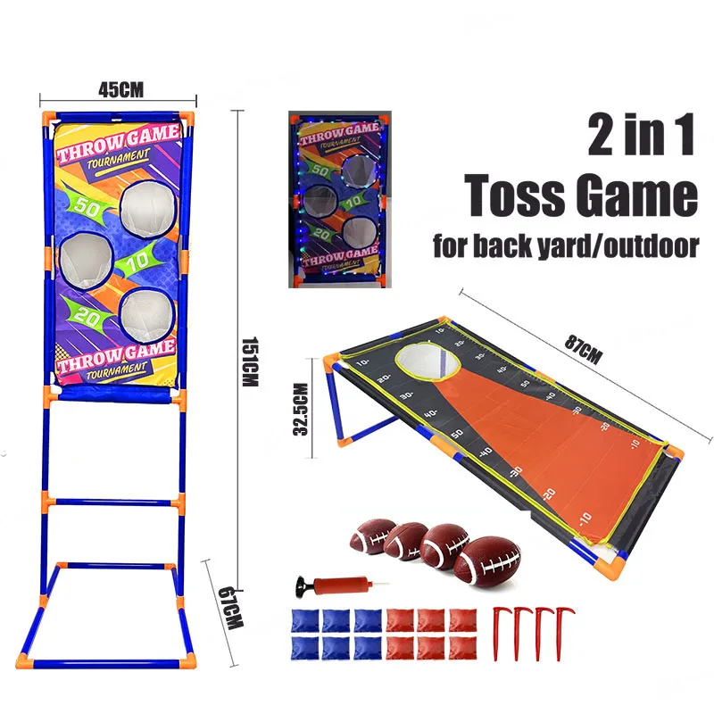 2in1 Led Light Up Shooting Target Portable Activities Backyard Sports ...