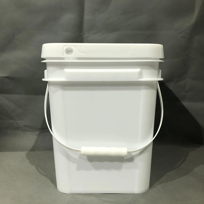 Food Grade New Pp Rectangle Pail 5 Gallon Square Buckets Iml Food ...