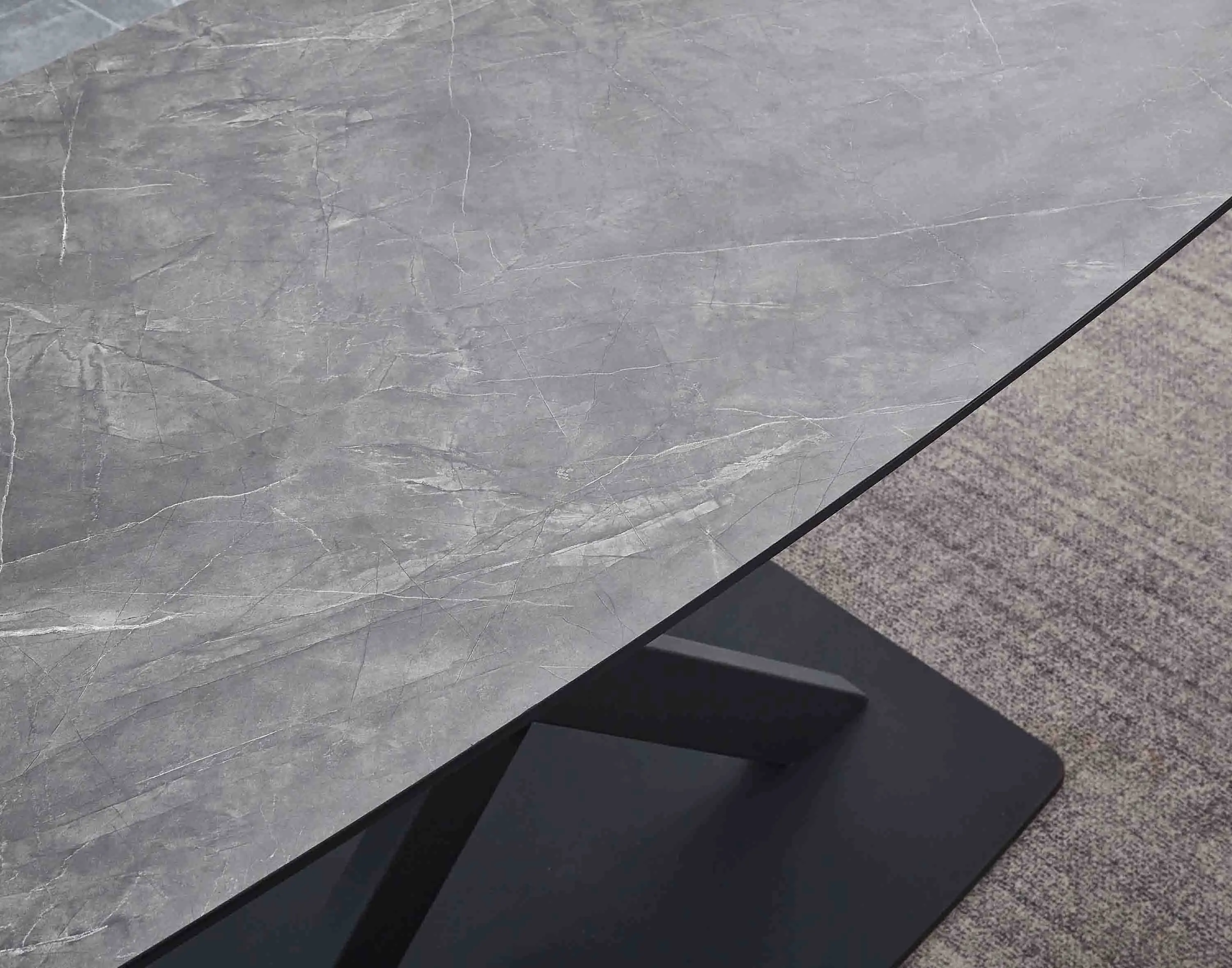 Luxury Modern Mdf Dining Room Table Wood Style Packing Furniture Pcs ...