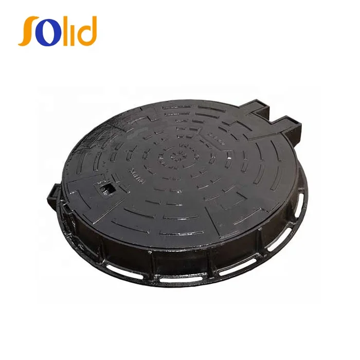 Bs En124 F900 Cast Iron Manhole Cover Round Single Sealed Airport ...