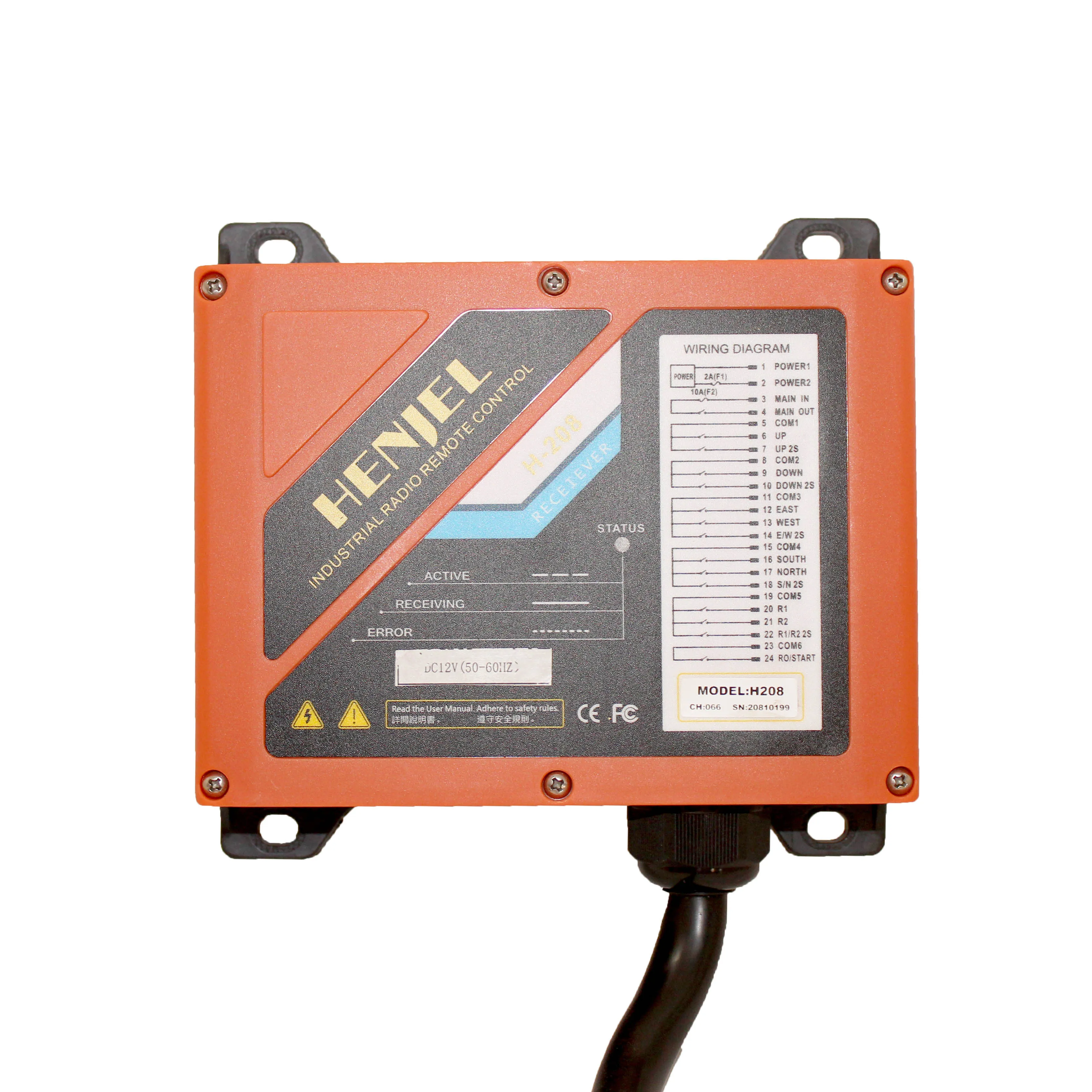 Henjel H208 Industrial Wireless Remote Control Crane Controller ...