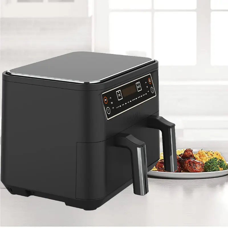 Household 9l Touch Screen Double Air Fryer Electric Deep Fryer Oven ...