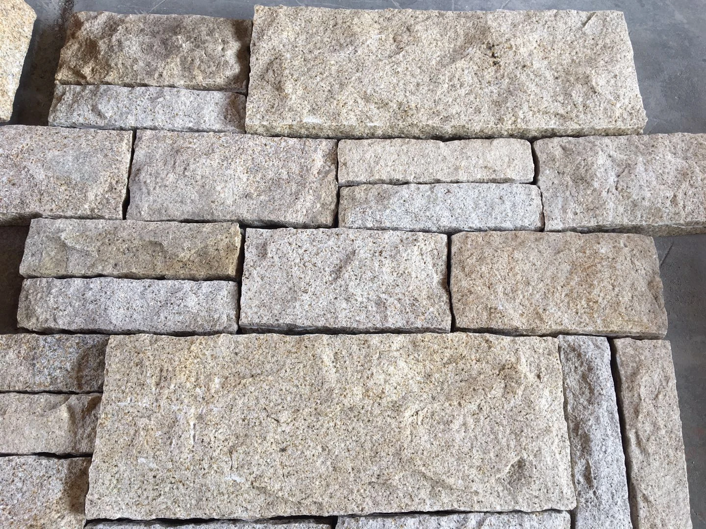 Sunset Yellow Granite Stone Exterior Wall Cladding