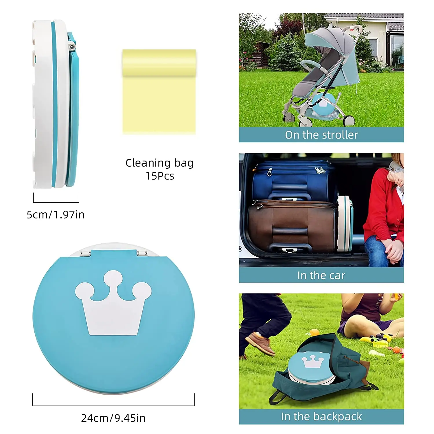 Portable Travel Potty Chair Toilet Foldable Kids Toilet Seat For Boys ...