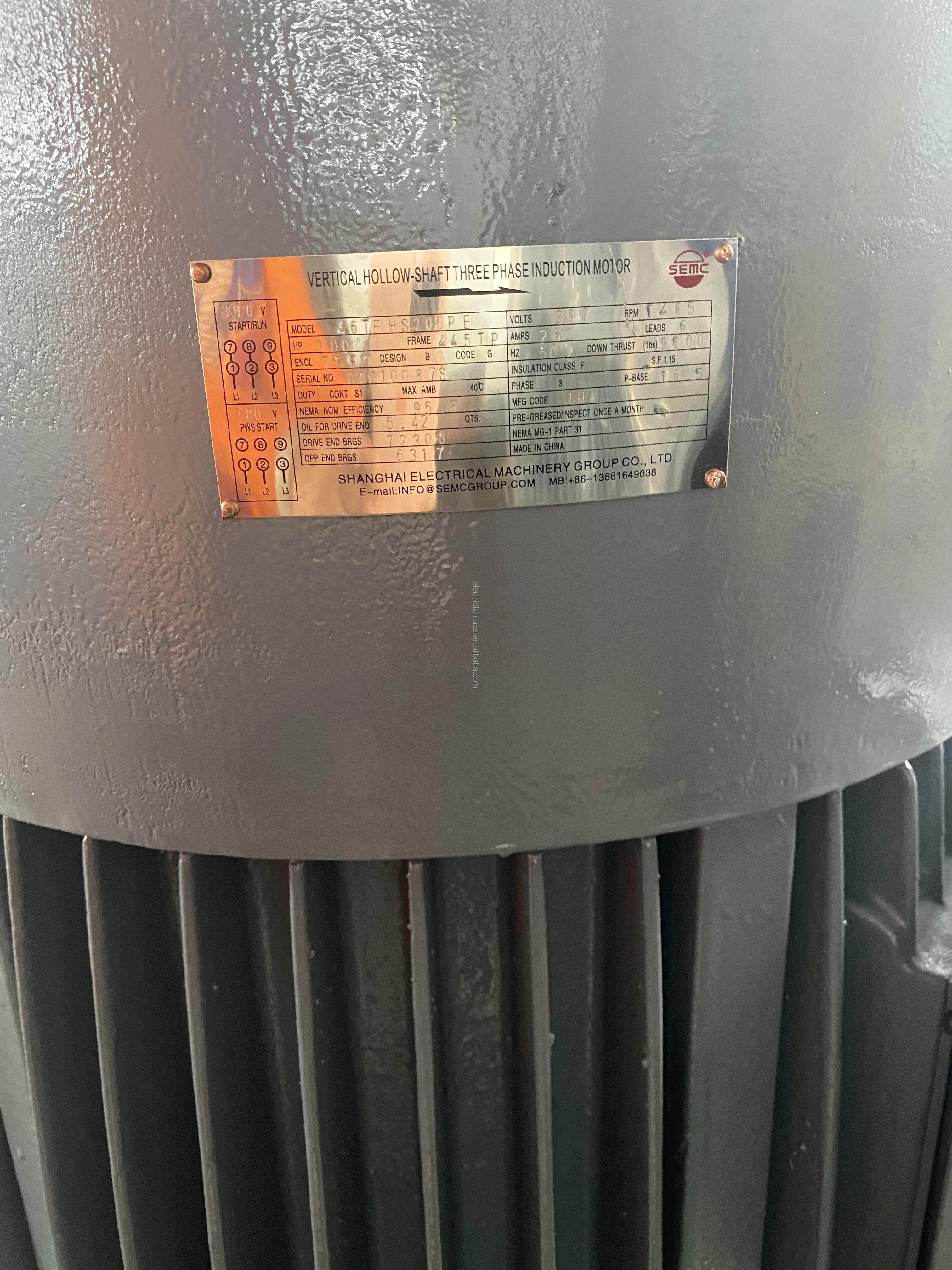 High Voltage TEFC Three Phase VHS AC Motors - 100KW to 500KW