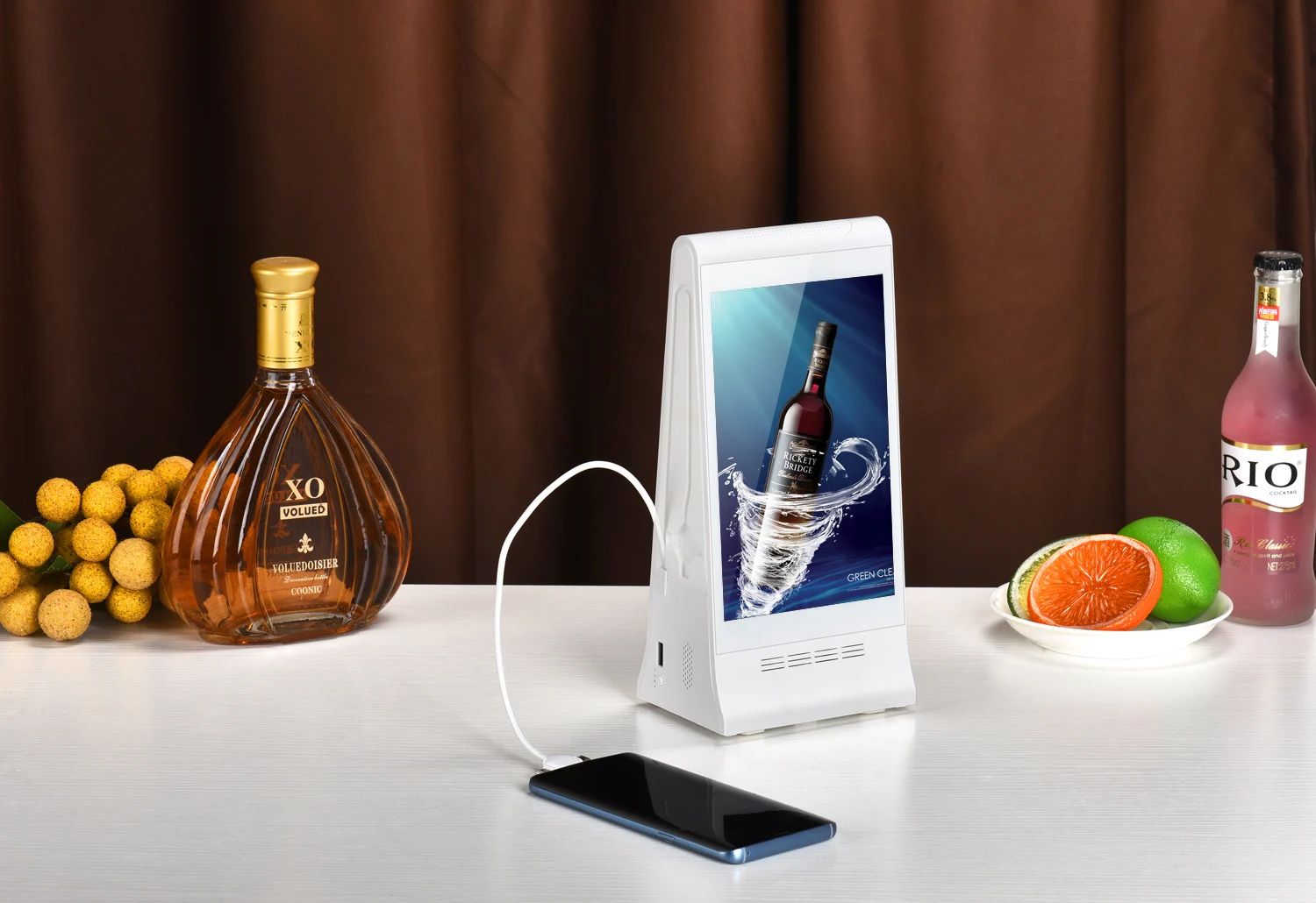 Hot Sell Indoor Restaurant Digital Menu Power Bank Advertising Display ...