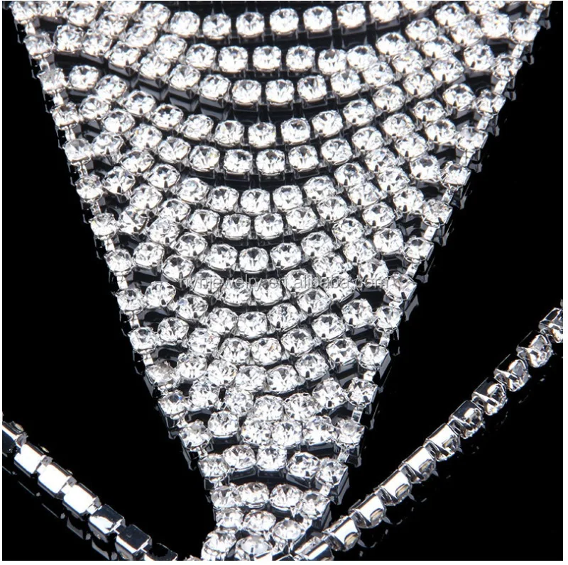 HYH New Fashion Europe Hot Rhinestone Sex Thong - Body Chain