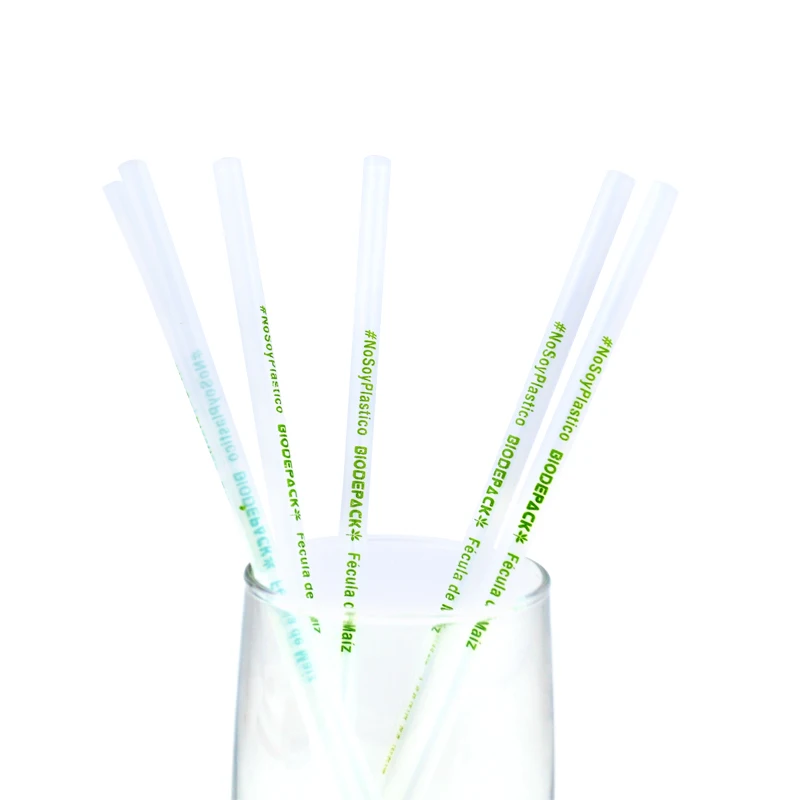 Custom Logo Printed PLA Straws - Biodegradable & Durable