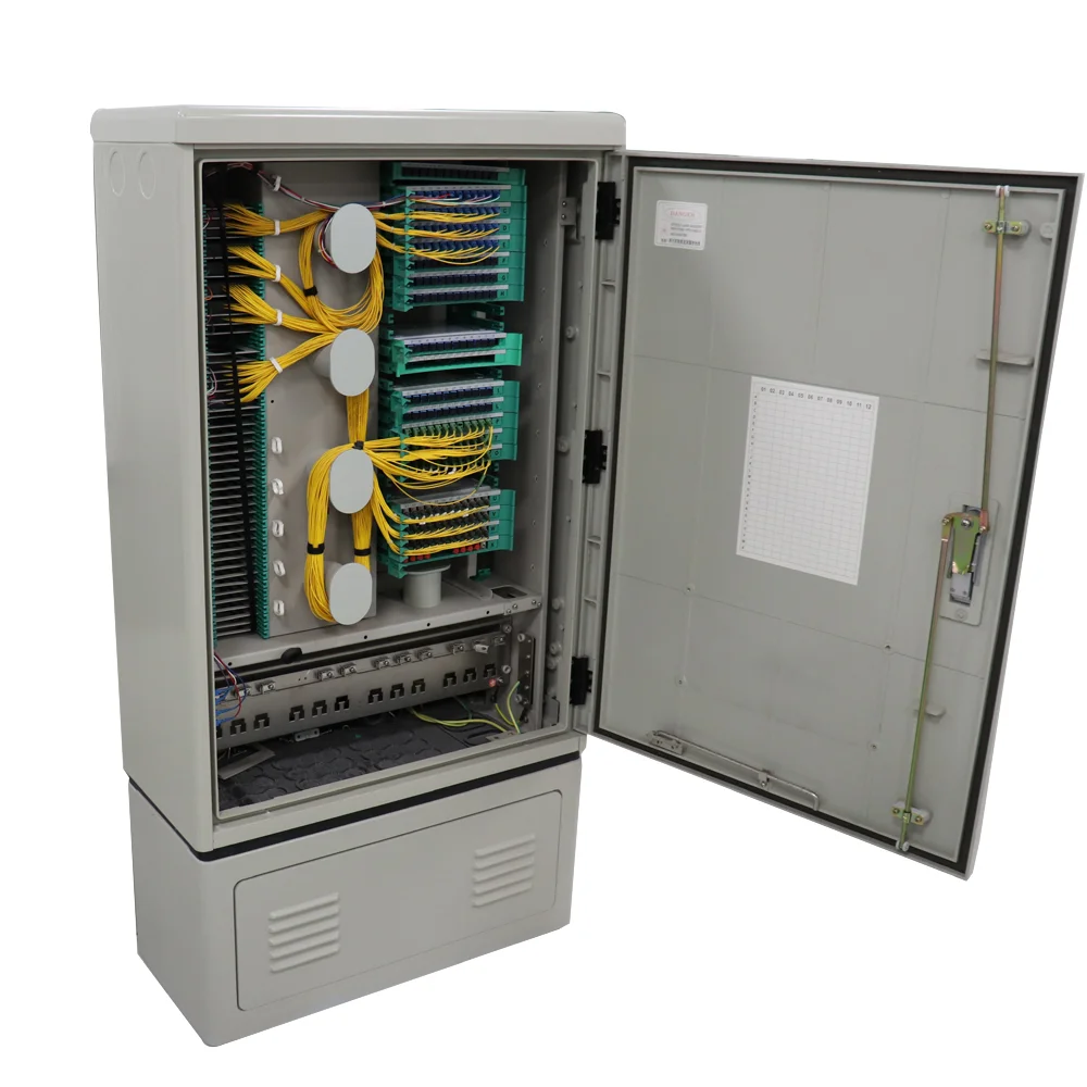 288 Core SMC Outdoor Fiber Optical Terminal Cabinet - 10 Year Warranty