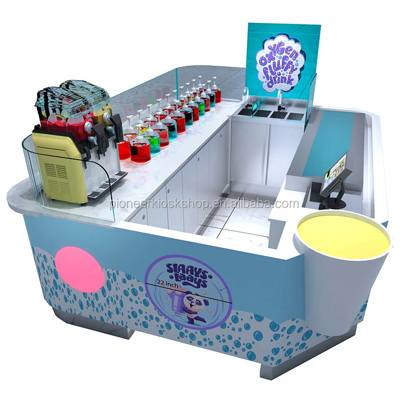 Customized Manufacturer Free Design Bubble Tea Counter