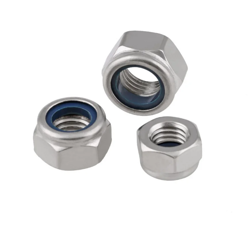 Stainless Steel Ss304 Ss316 Hex Nylon Insert Locknuts Elastic Stop Nuts ...