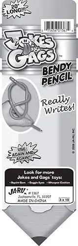 Flexible Bendy Pencil 20 Inches 20" Long (1 Unit Assorted Color) Really ...