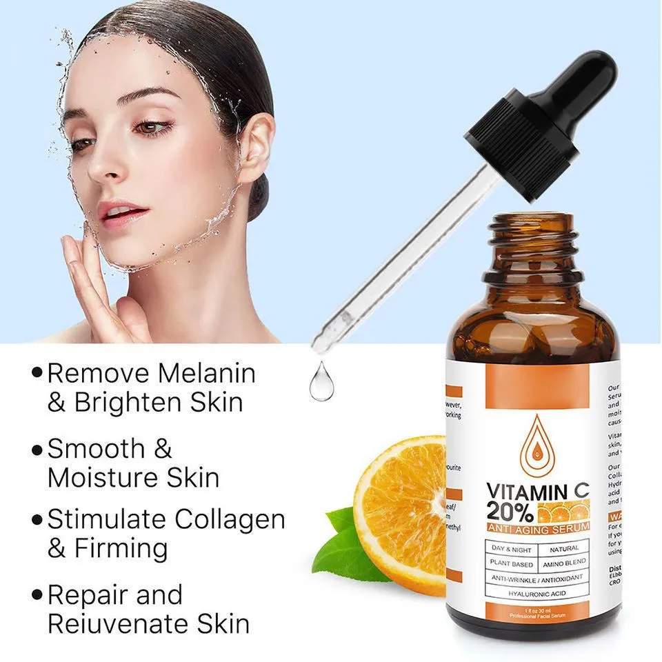 Triple Antioxidant & Beauty Drops: Vitamin C, E & Hyaluronic Acid Oral ...