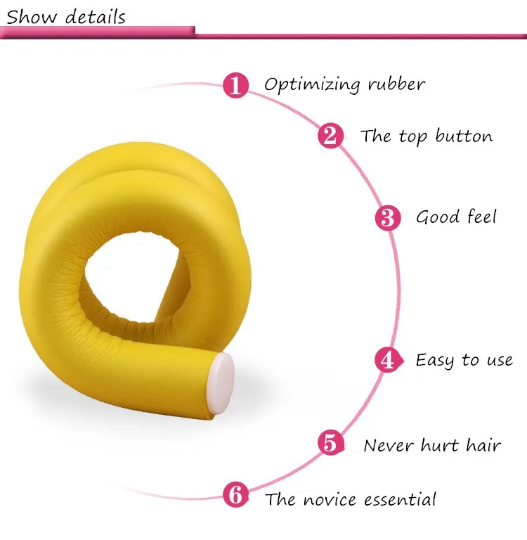 Top Quality 10 Pcs 24cm Length Colorful Bendy Diy Curls Makers Twist ...