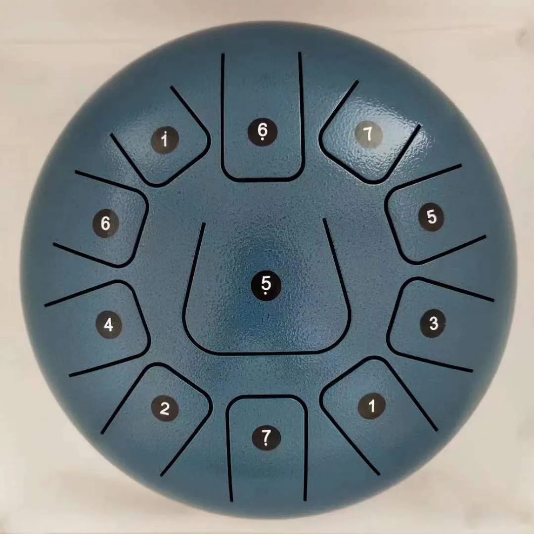 21 Notes 14 Inches Handpan Musical Instruments With Drum Mallets Steel ...