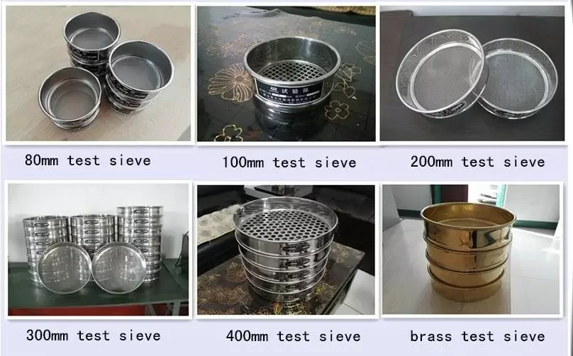 Industrial 200Mm Diameter Soil Flour Sieve Mesh Size Laboratory Brass ...