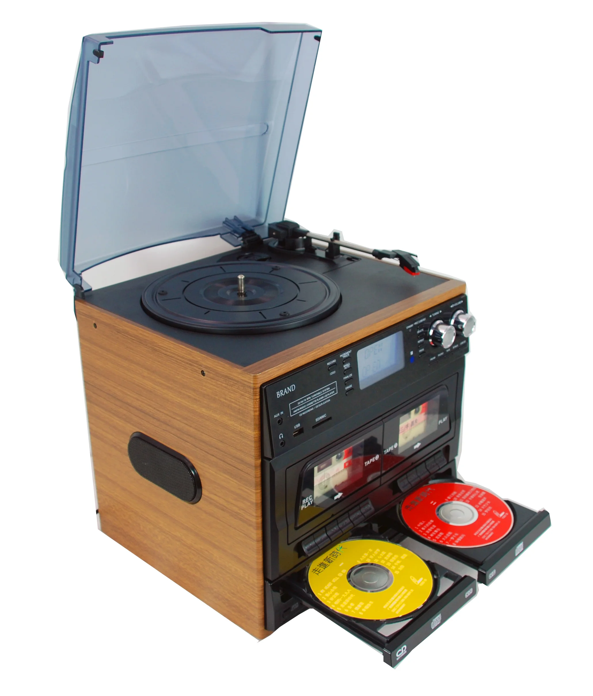 Retro Vinyl Multifunction Record Player Turntable Phonograph - Buy ...