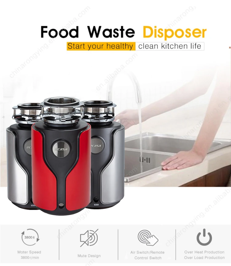 Stainless Steel Food Waste Disposer - Efficient & Durable