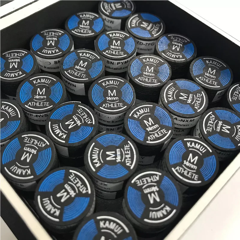 Kamui ATHLETE Black 14mm Cue Tips - Premium Pool Accessories