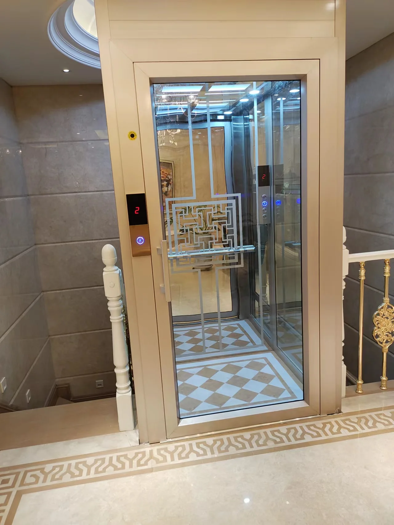 Home Use Three Floors Hydraulic Elevator Residential House Electric ...