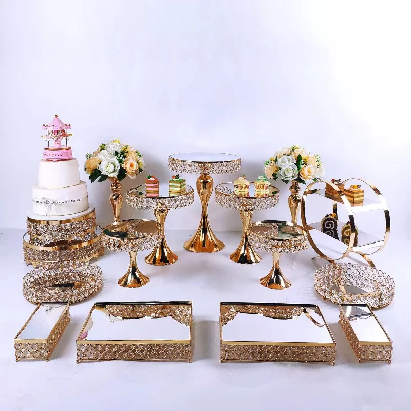Crystal Dessert Display Tables - Elegant & Versatile