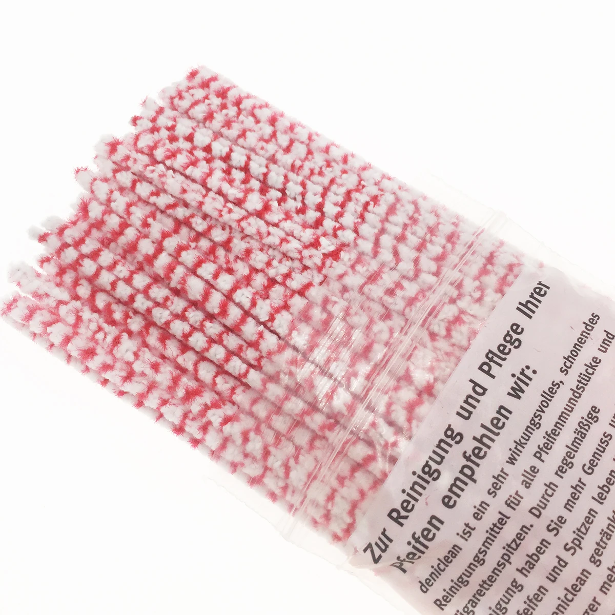 Custom Smoking Pipe Cleaner Tool - Red Stripe Bristle