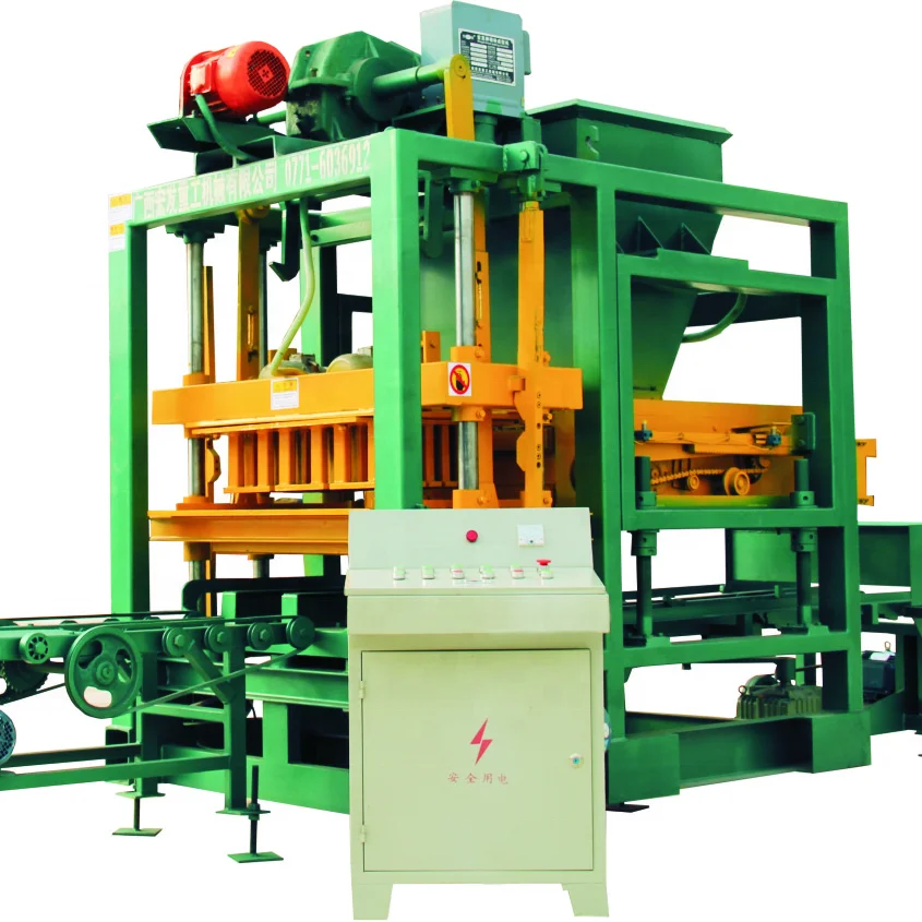 Small Automatic Vibrated Concrete Block Making Machine Qt4-25c Cement ...