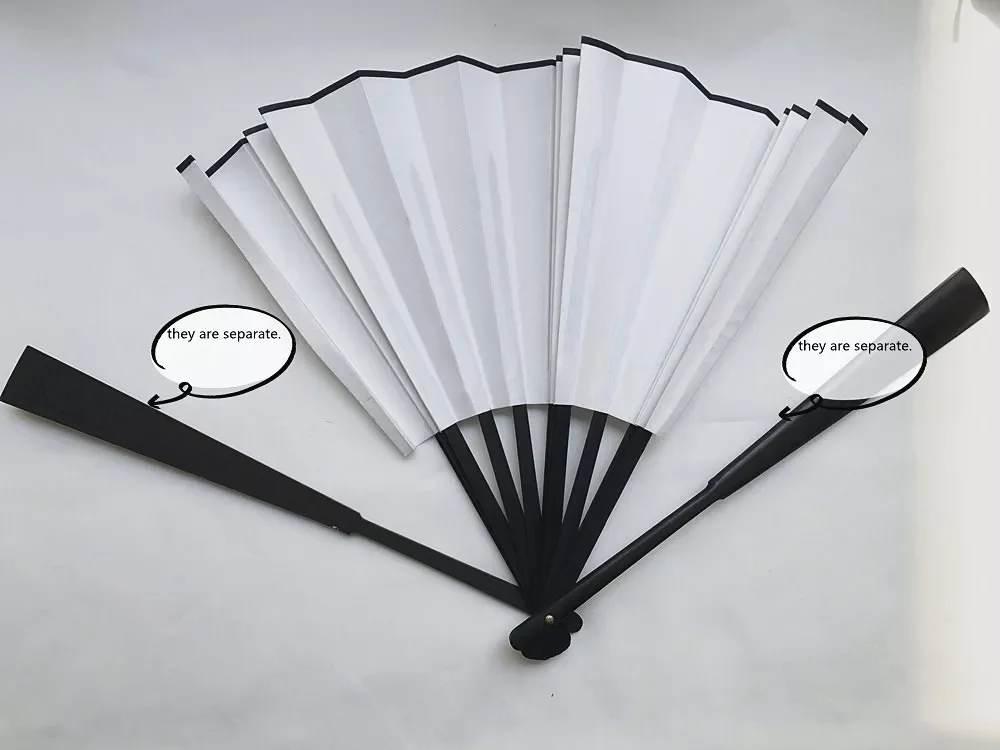 Rubysub Sublimation Blanks - Bamboo Fabric Folding Hand Fans