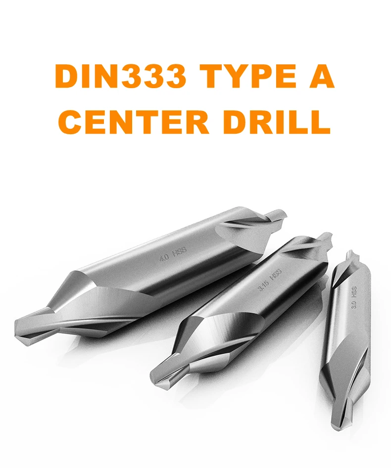Factory DIN333 Type a 60 Degree HSS Center Drill Bit for Metal Centre ...