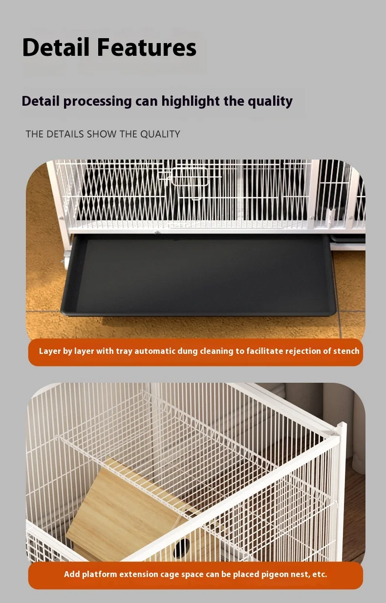 Multilayer Movable Splice Bird Breeding Cage for Canary Pigeon Parrot ...