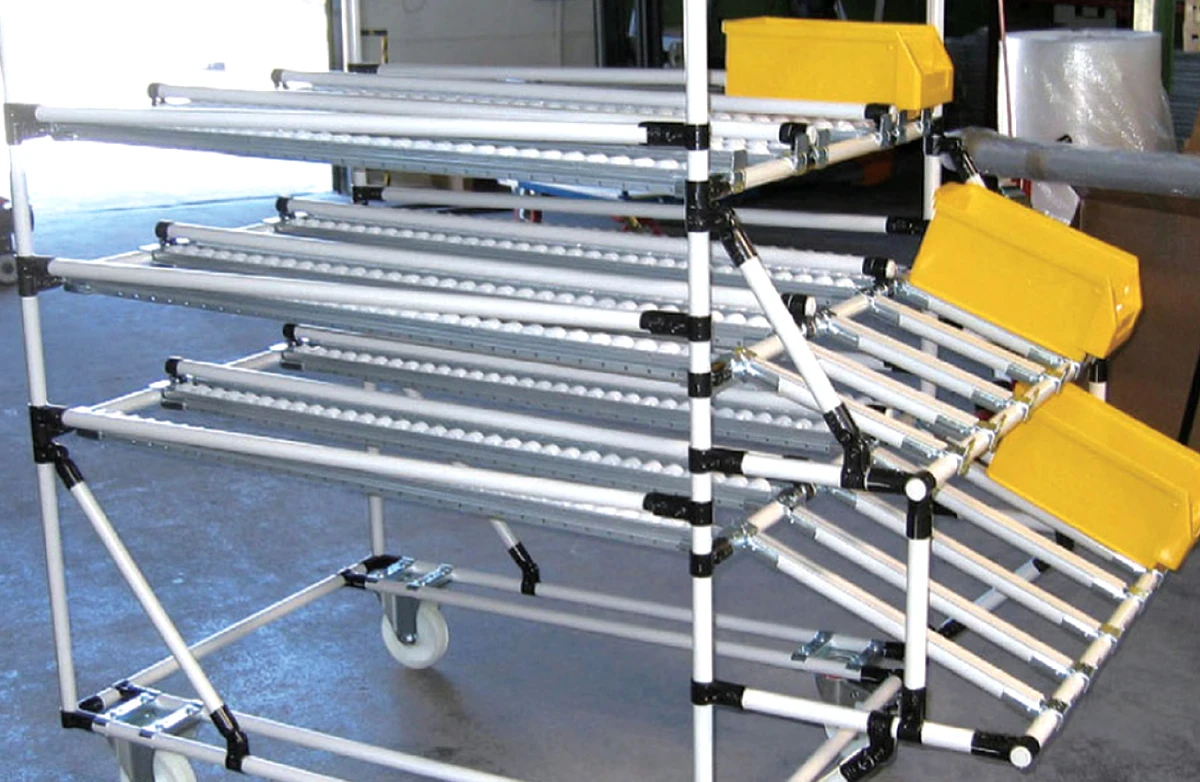 Diya Heavy Duty Lean Line Pipe Rack System for Workshop Storage