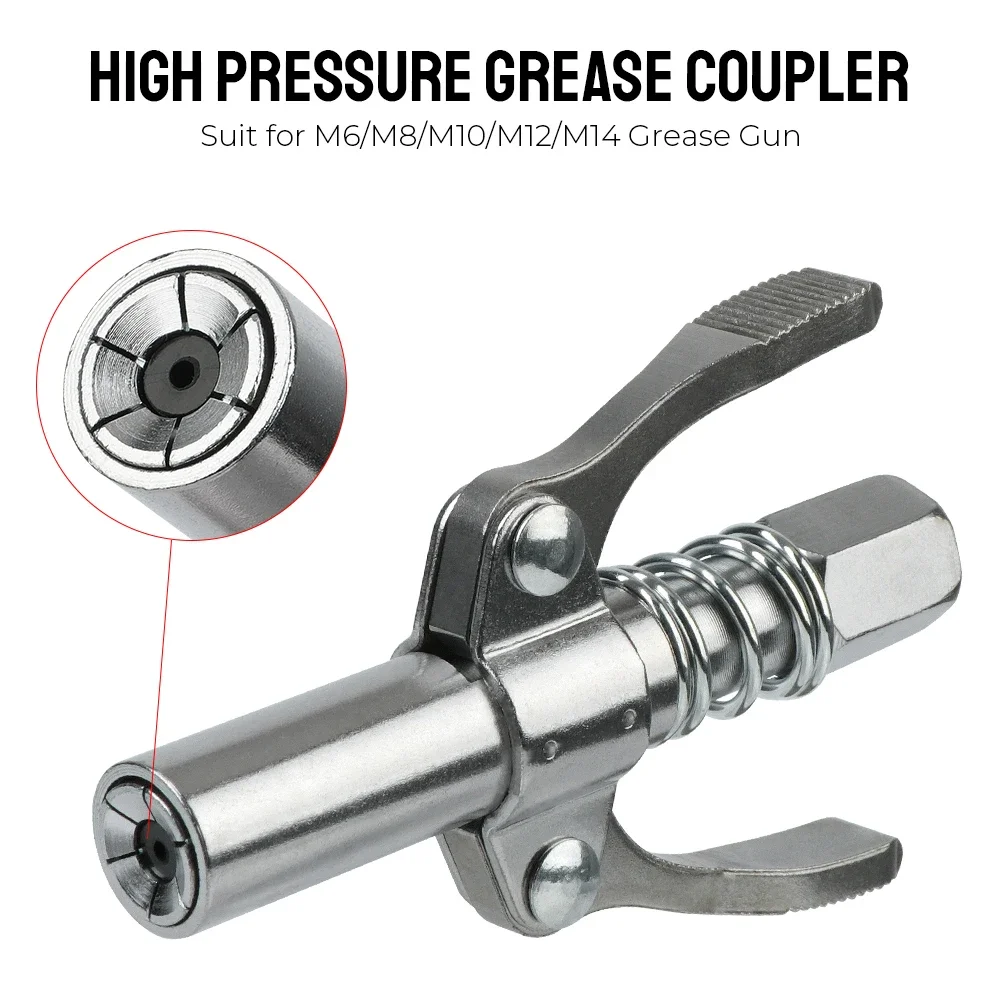 Multi-Purpose Grease Lock-on High Pressure Grease Coupler, Grease Gun ...