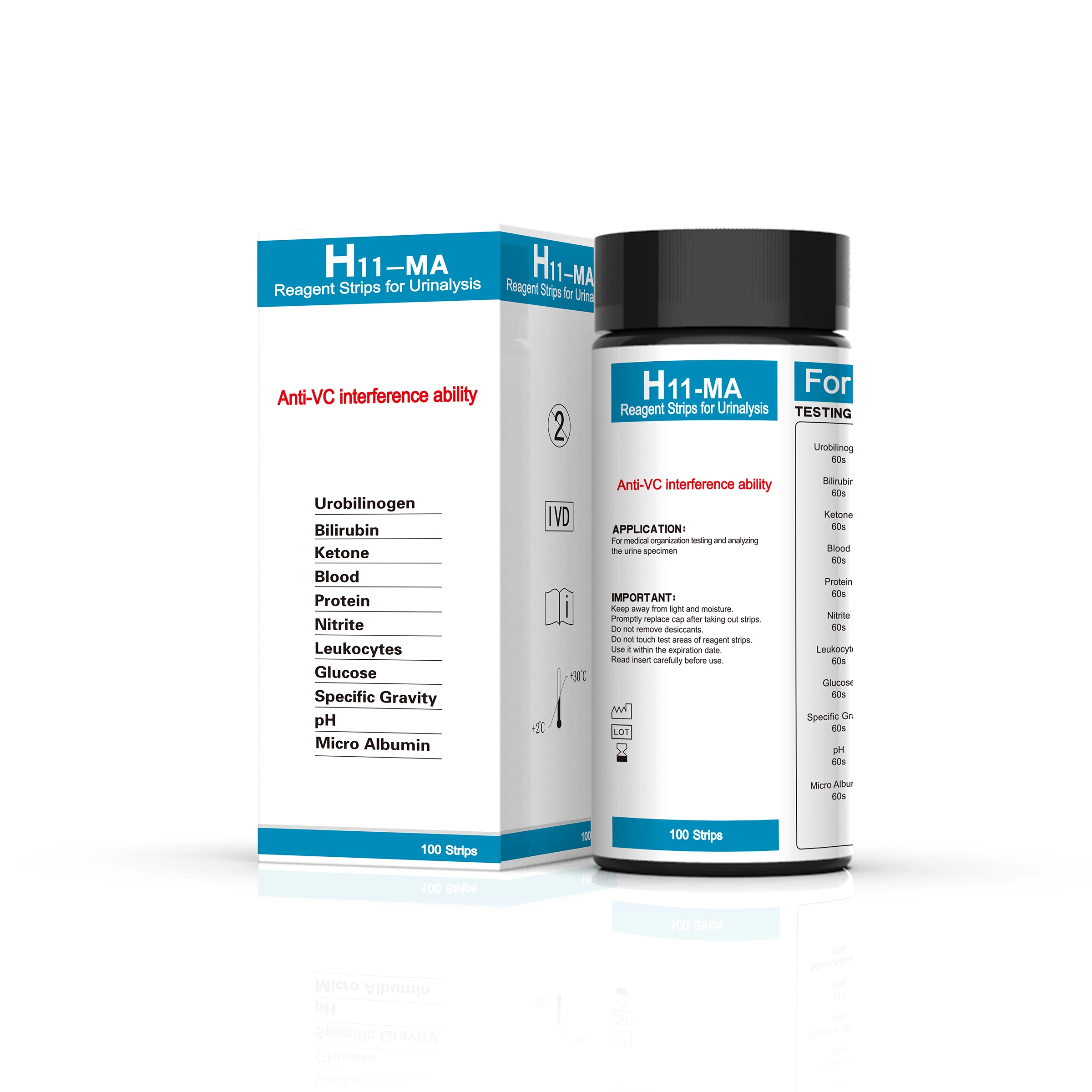 URS-11MA Urine Test Strips - Rapid & Reliable Urinalysis