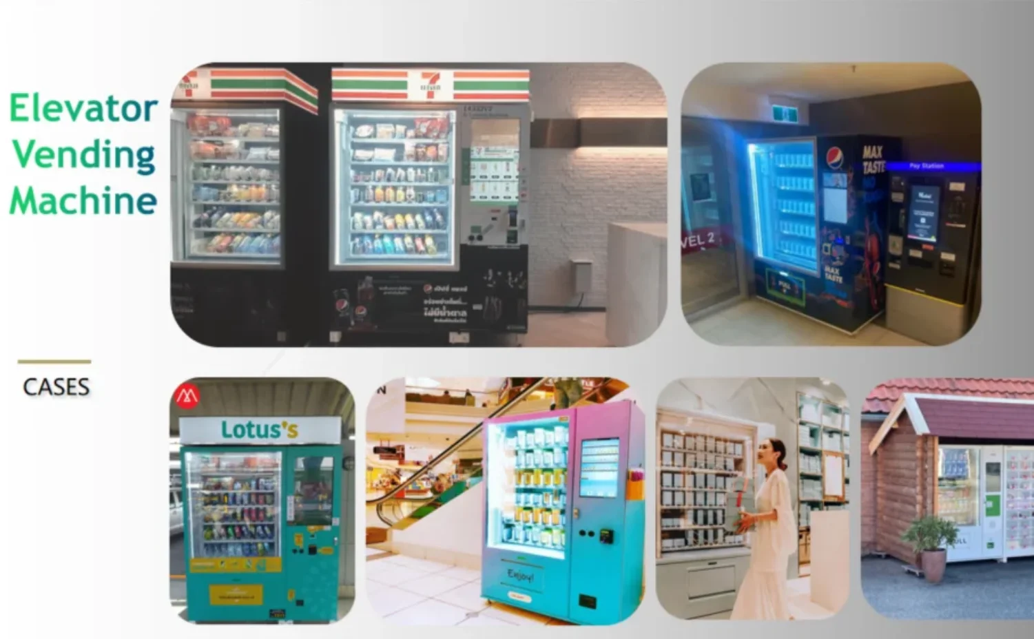 Healthy Food Fresh Produce Elevator Vending Machine Touch Credit Card ...