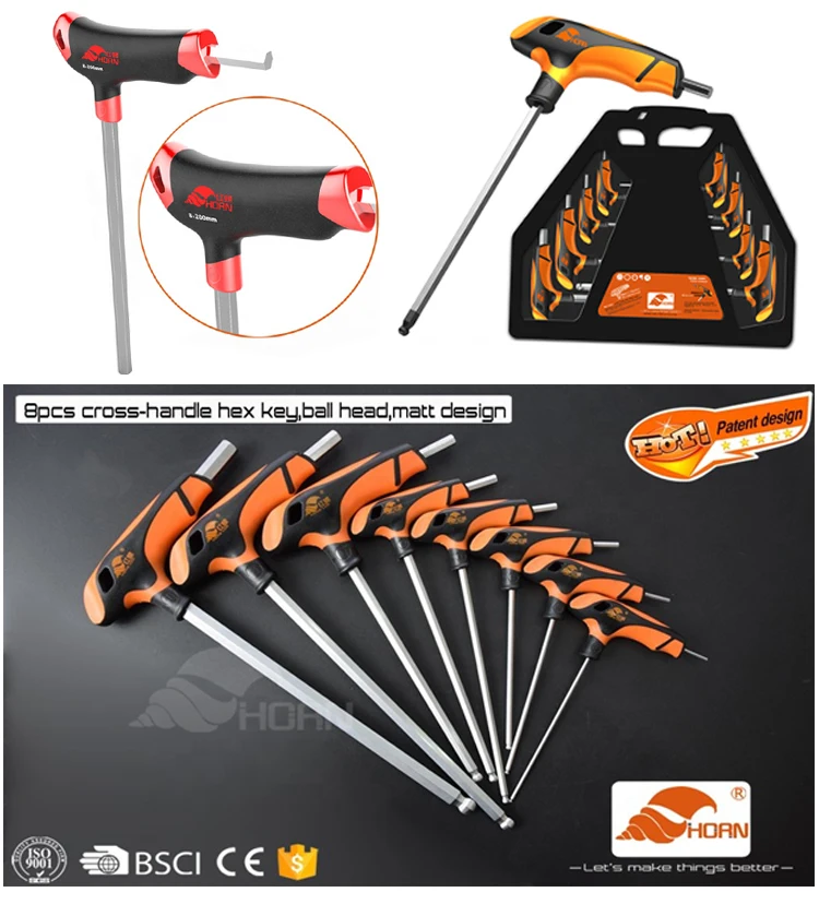 T-handle Hex Key Wrench Allen Keys Set - Industrial Tools