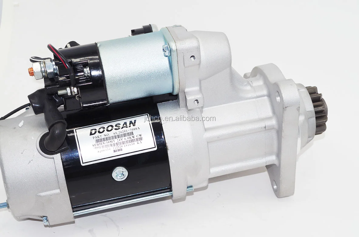 JDHCO 24V Starter Motor 300516-00057A for Doosan Excavator