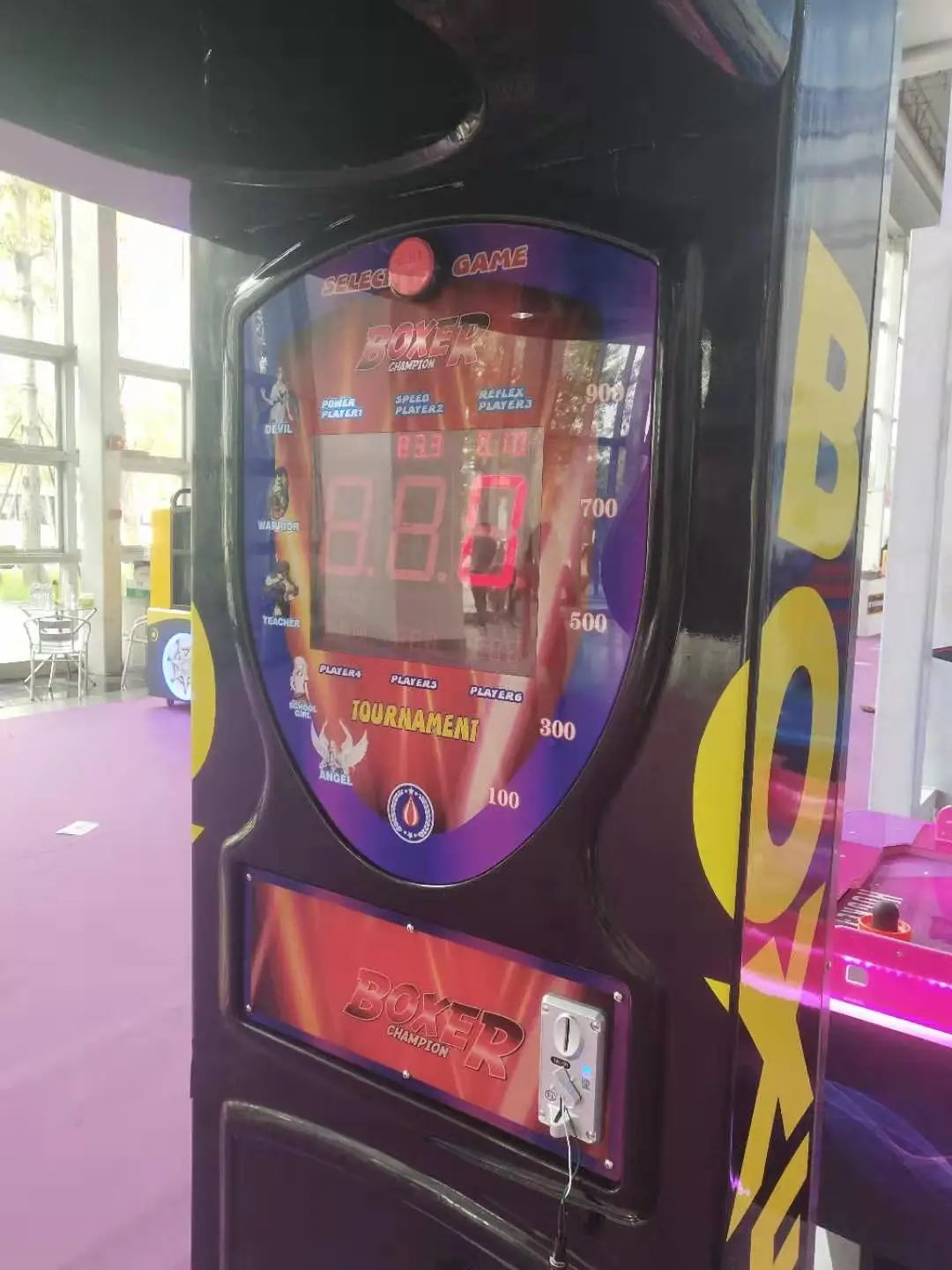 Coin Operated Big Punch Bag Arcade Boxing Game Machine