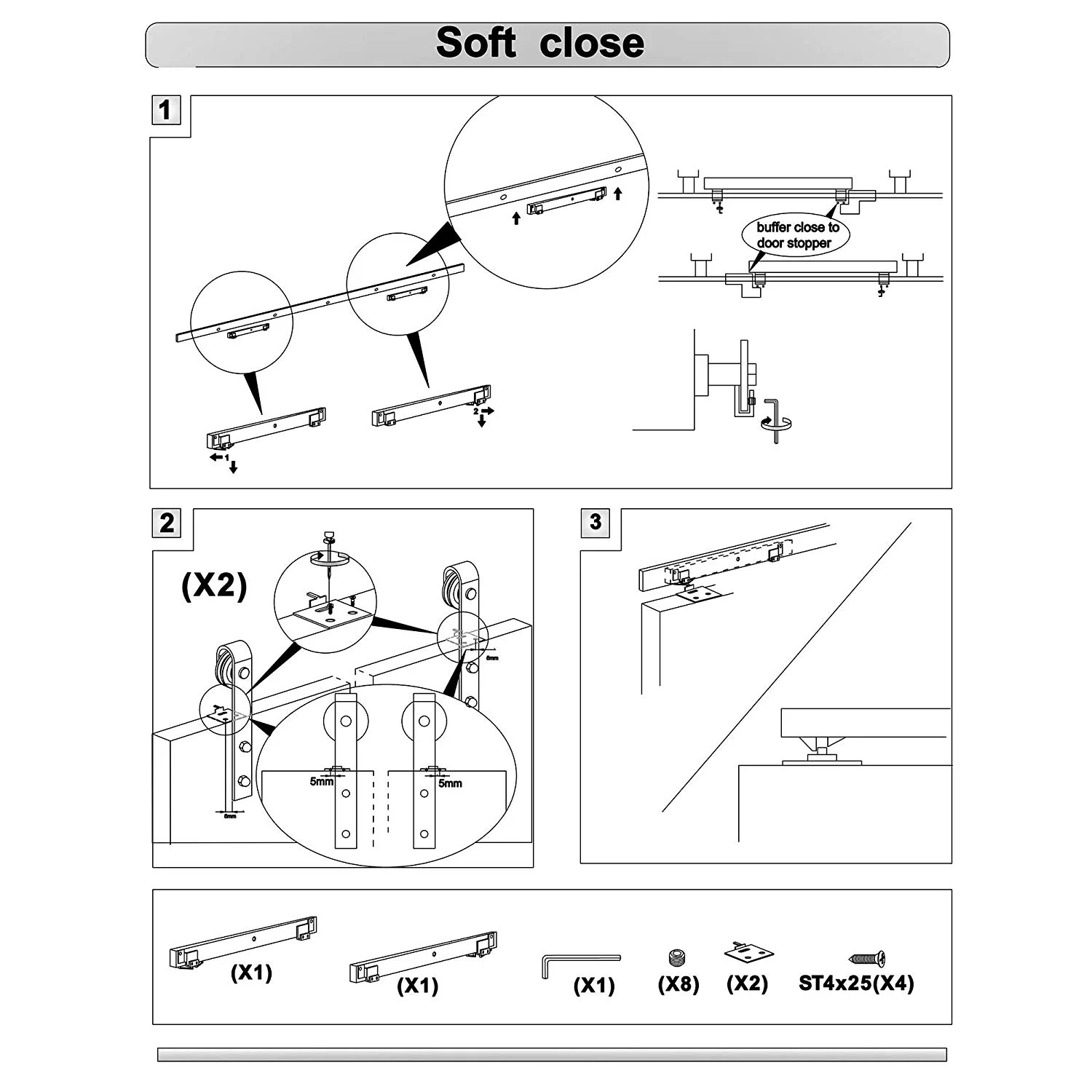 Sliding Door Easy Make Any Door Soft Close Hydraulic Damper Piston ...