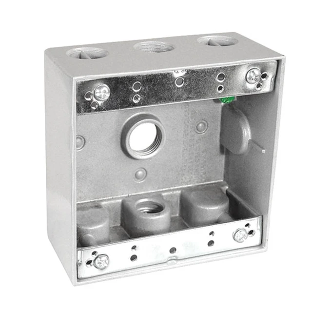 2-gang Weatherproof Listrik Box Dengan 7 Outlet Lubang - Buy Cuaca Box ...