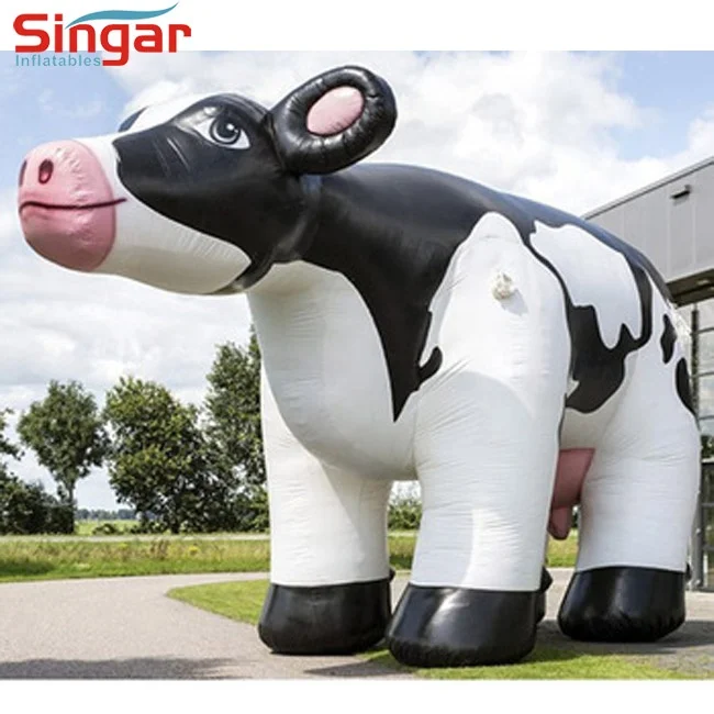Outdoor Advertising Parade Giant Inflatable Milk Cow Balloon