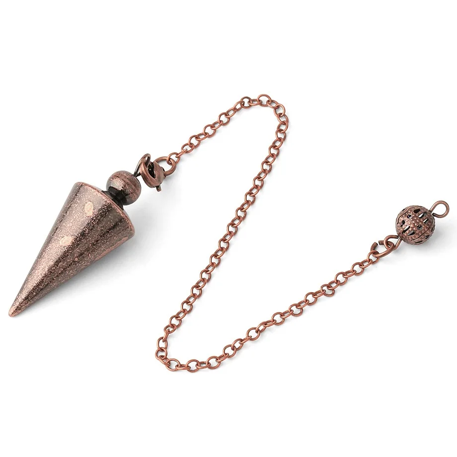 Metal Pendulum Pendulos Pendulums For Dowsing Spiral Cone Antique ...