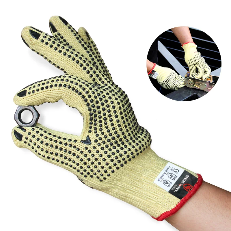 Seeway Heat And Flame Resistant Aramid Knit Cut Resistant Gloves - Buy ...
