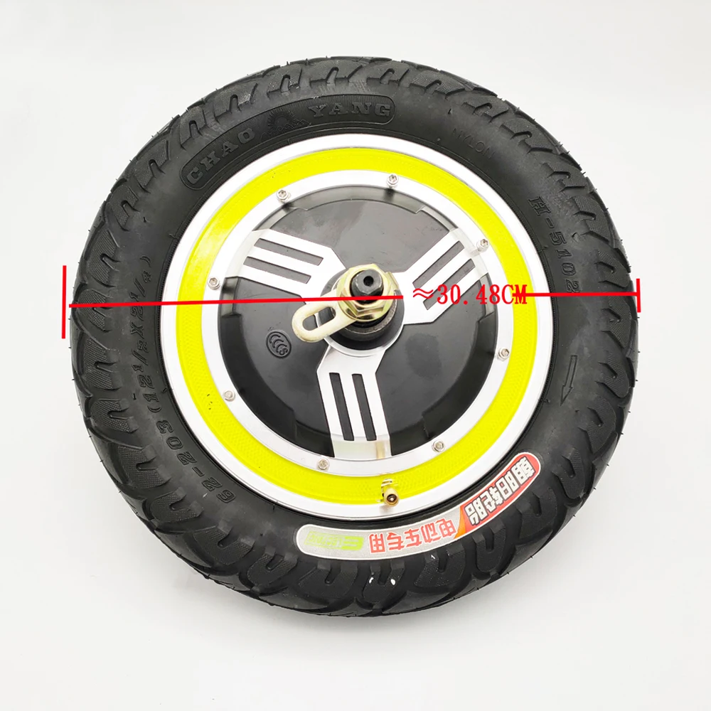 12 Inch Scooter Wheels - 48 Volt Motor Power & Efficiency